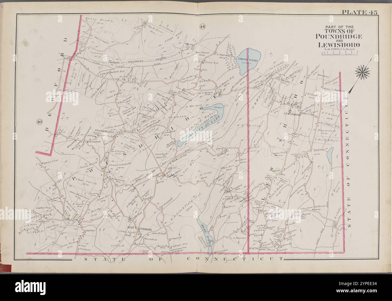 Bedford county map hi-res stock photography and images - Alamy