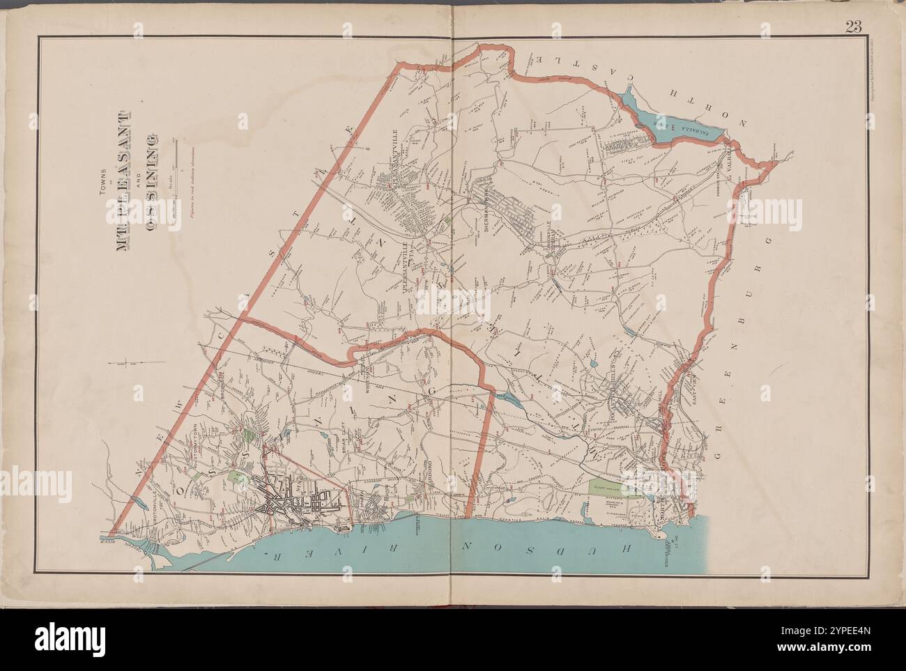 Westchester, Double Page Plate No. 23 [Map bounded by Towns of Mt ...