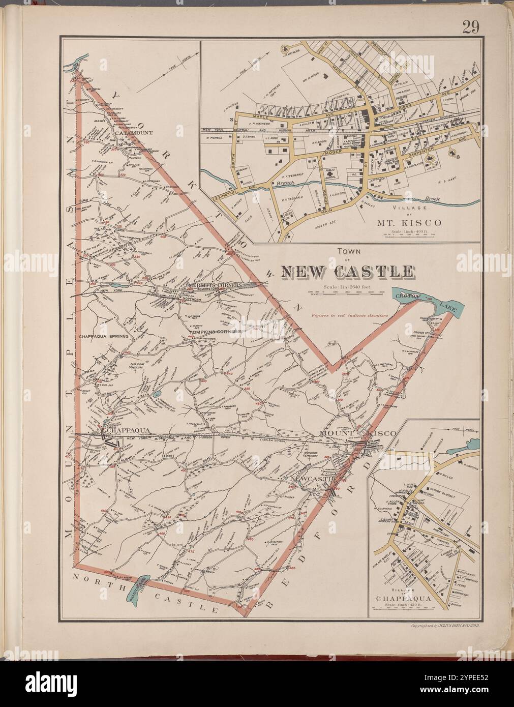Westchester, Plate No. 29 [Map of Town of New Castle, Village of Mt ...