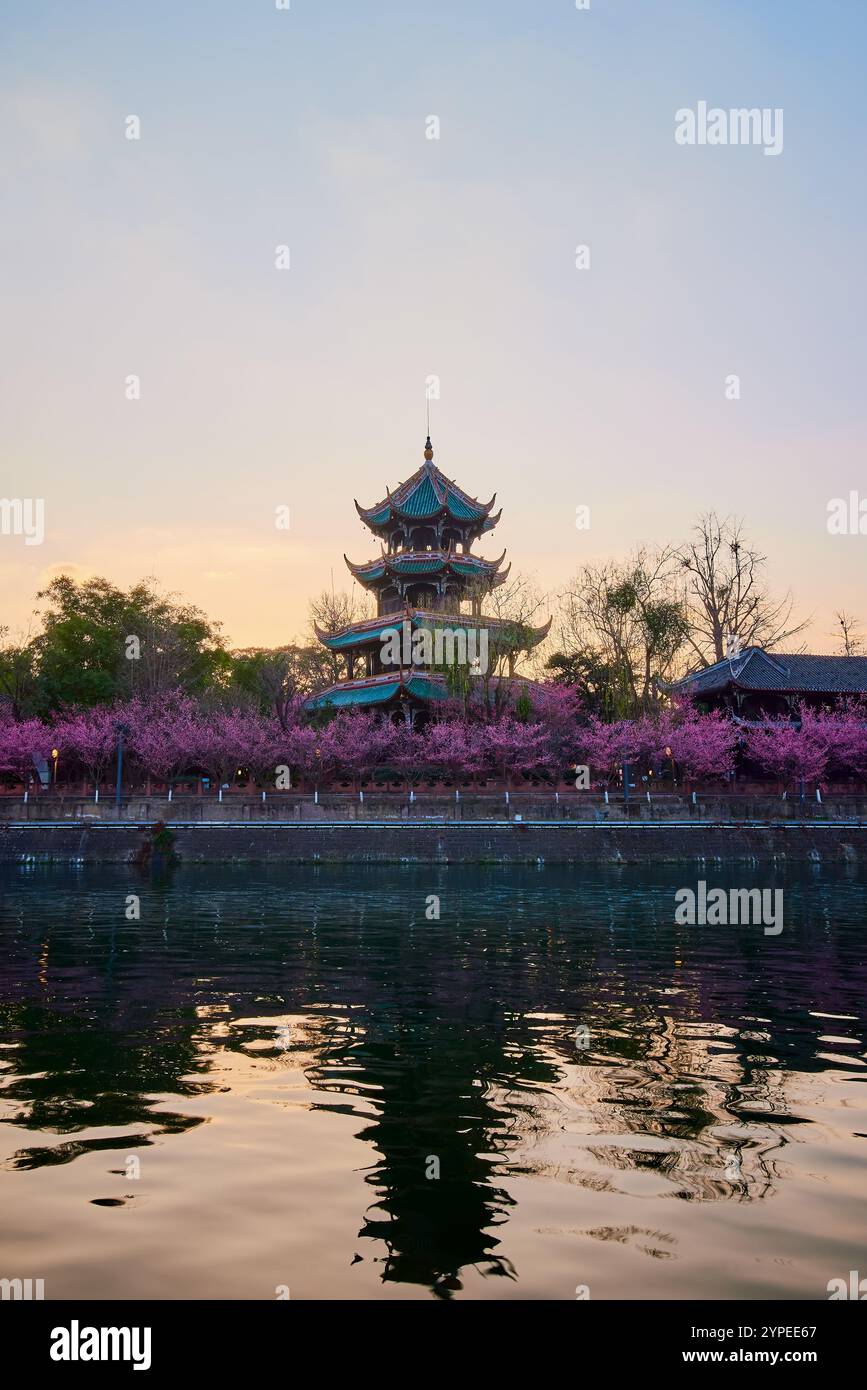 Spring scenery corner tower hi-res stock photography and images - Alamy