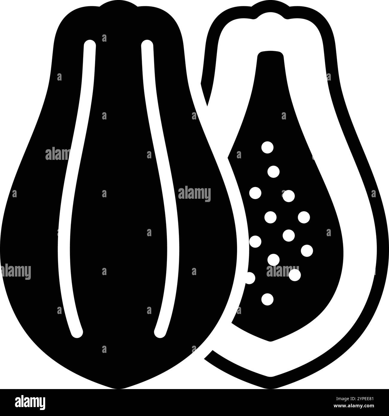 Carica papaya fresh delicious Cut Out Stock Images & Pictures - Alamy