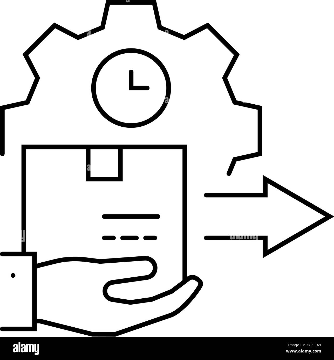 service delivery business process line icon vector illustration Stock Vector Image & Art - Alamy