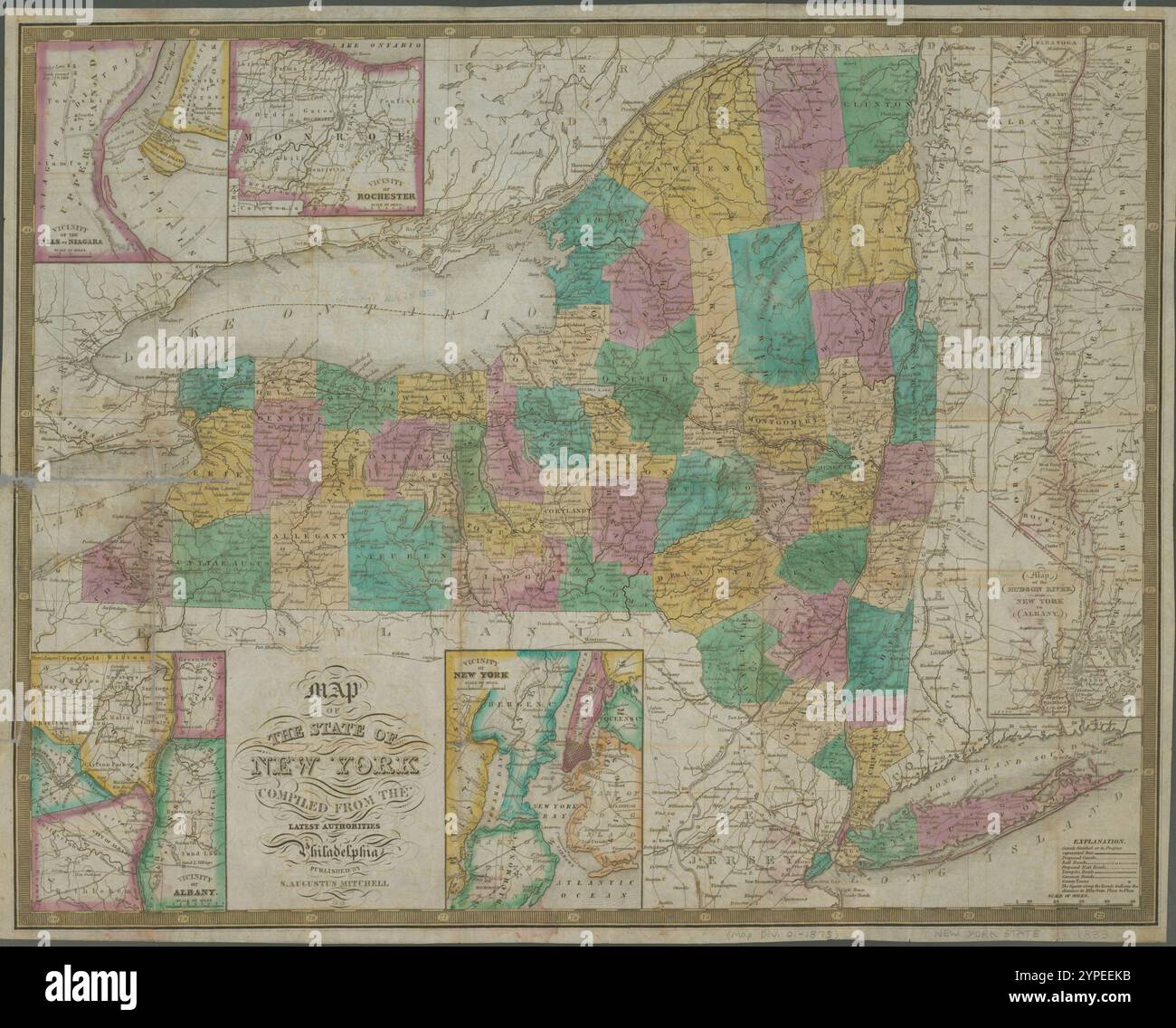Map of the state of New York : compiled from the latest authorities ...