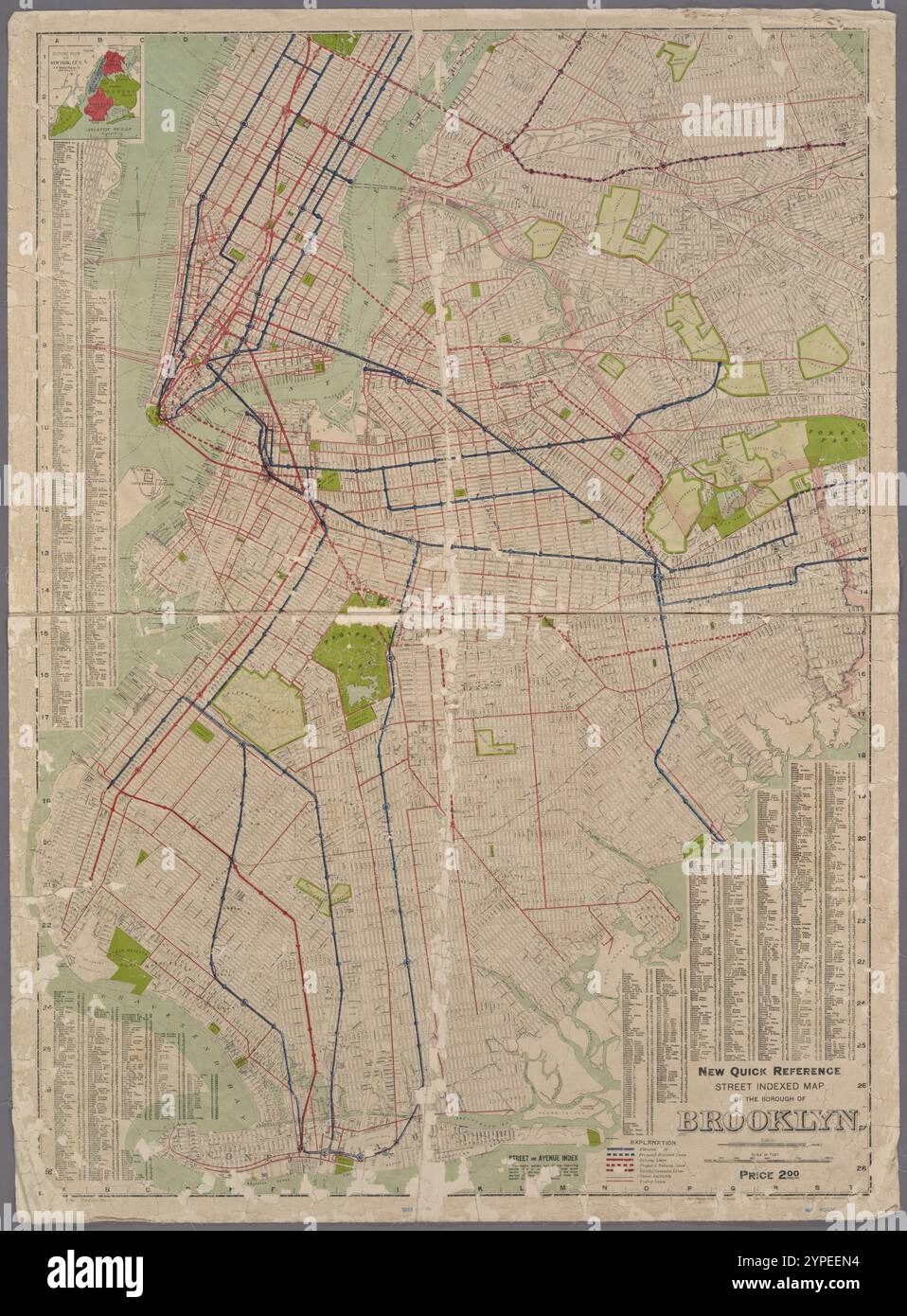 New quick reference street indexed map hi-res stock photography and ...