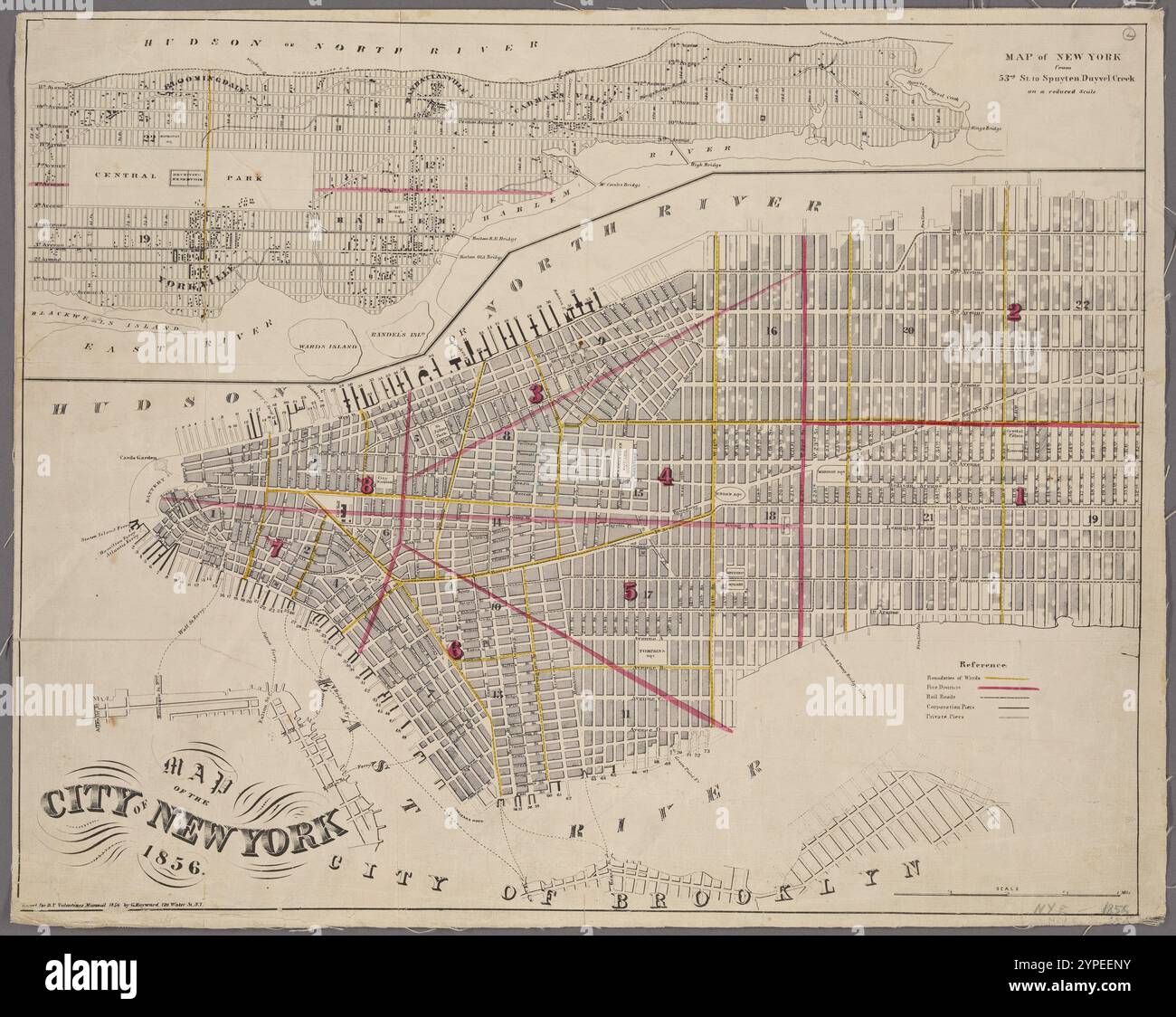 Map new york city 1800 hi-res stock photography and images - Alamy