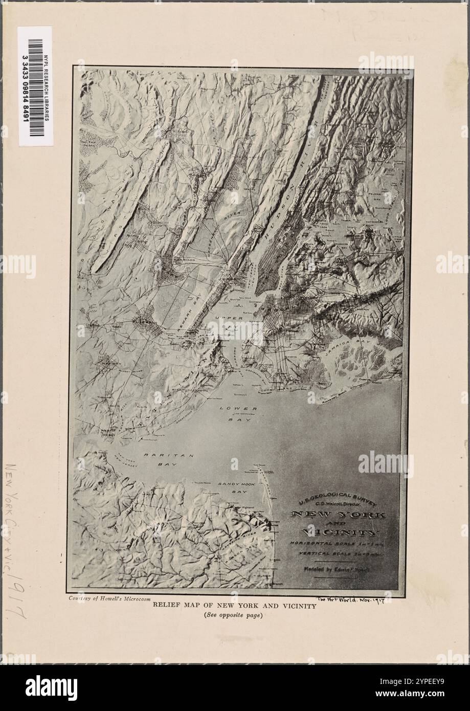 New york relief map hi-res stock photography and images - Alamy