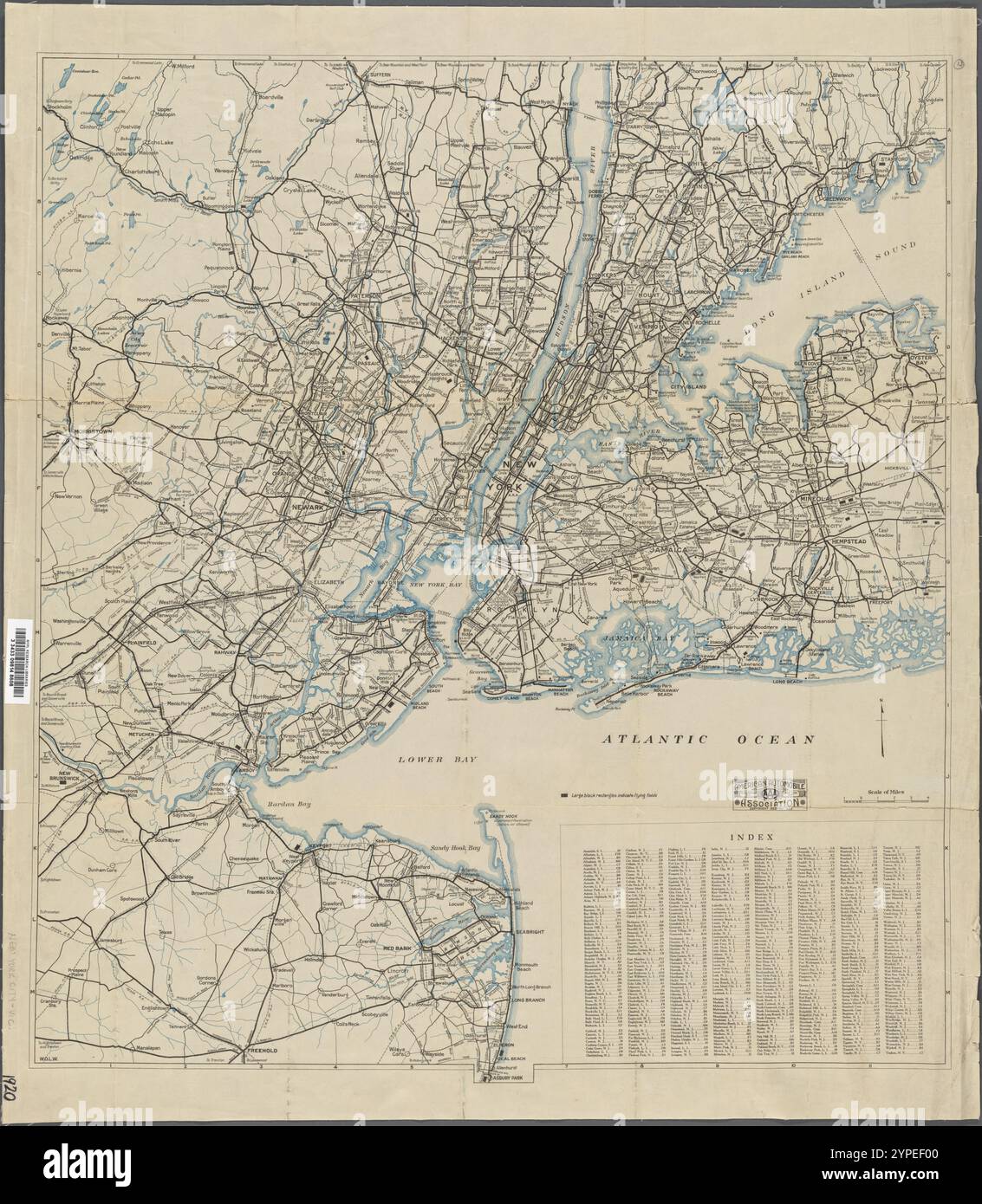 American automobile association road map hi-res stock photography and ...
