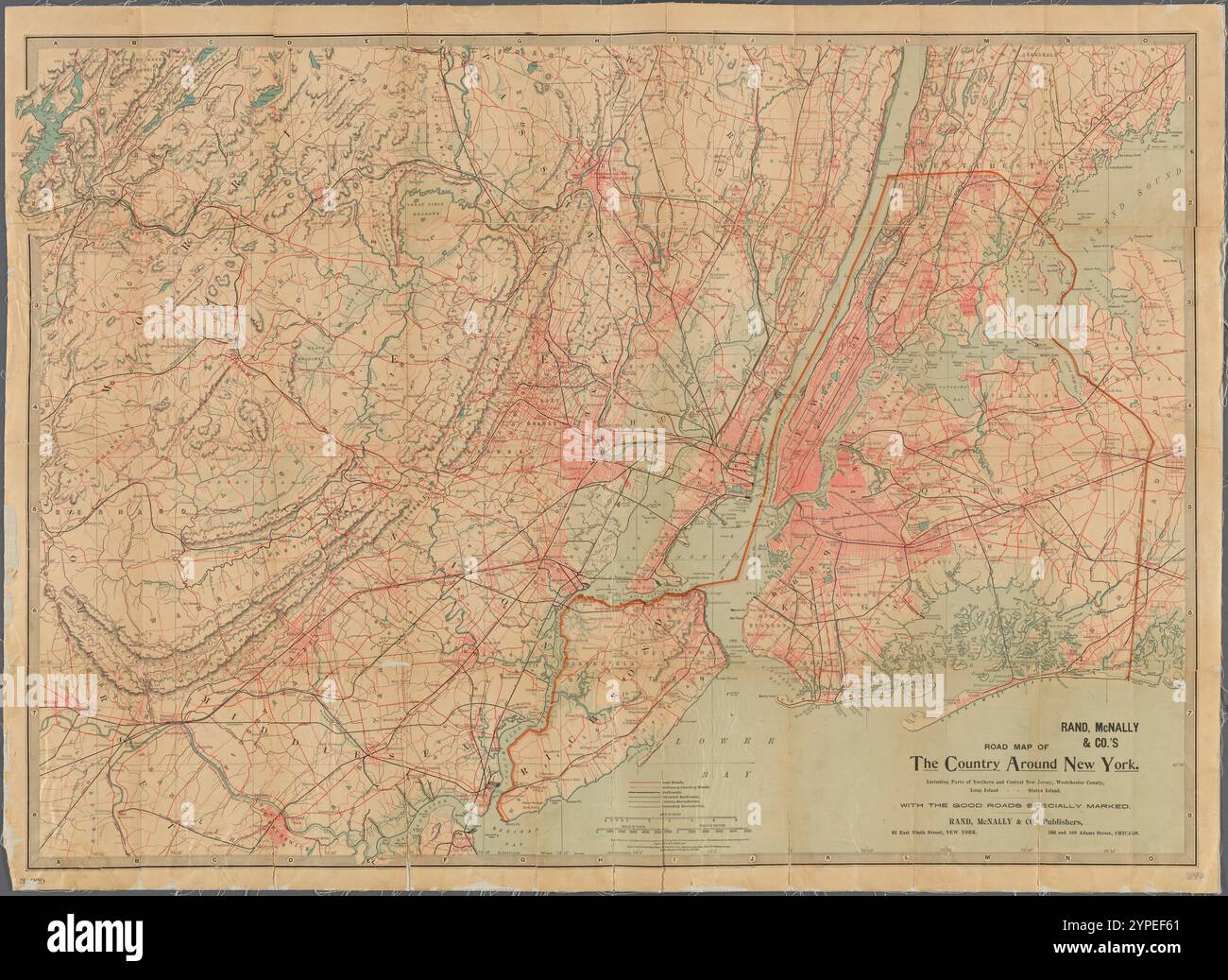 New york staten island map hi-res stock photography and images - Alamy