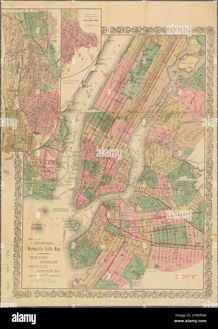 The strangers mercantile guide map hi-res stock photography and images ...