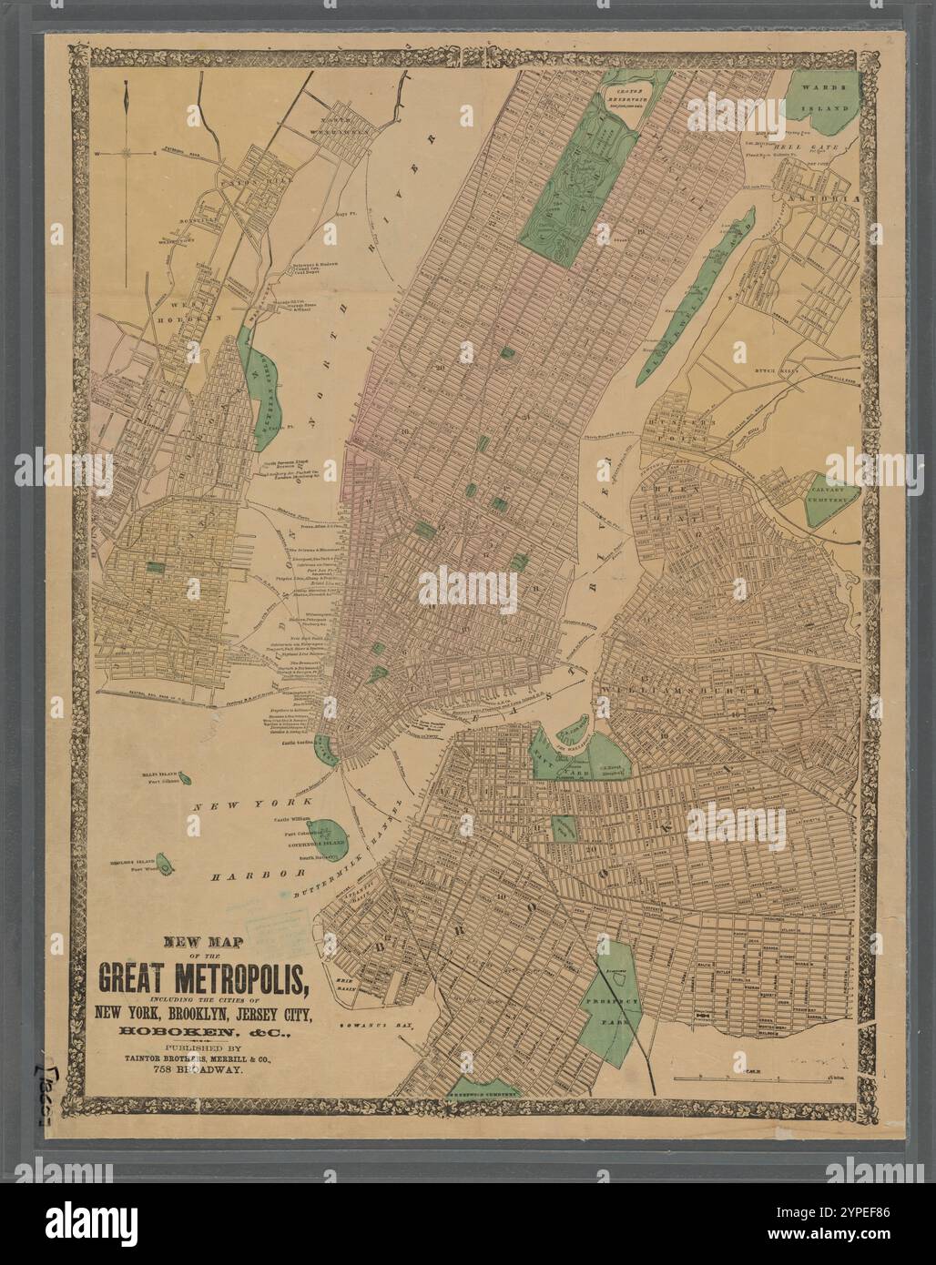 New map of the great metropolis, including the cities of New York ...