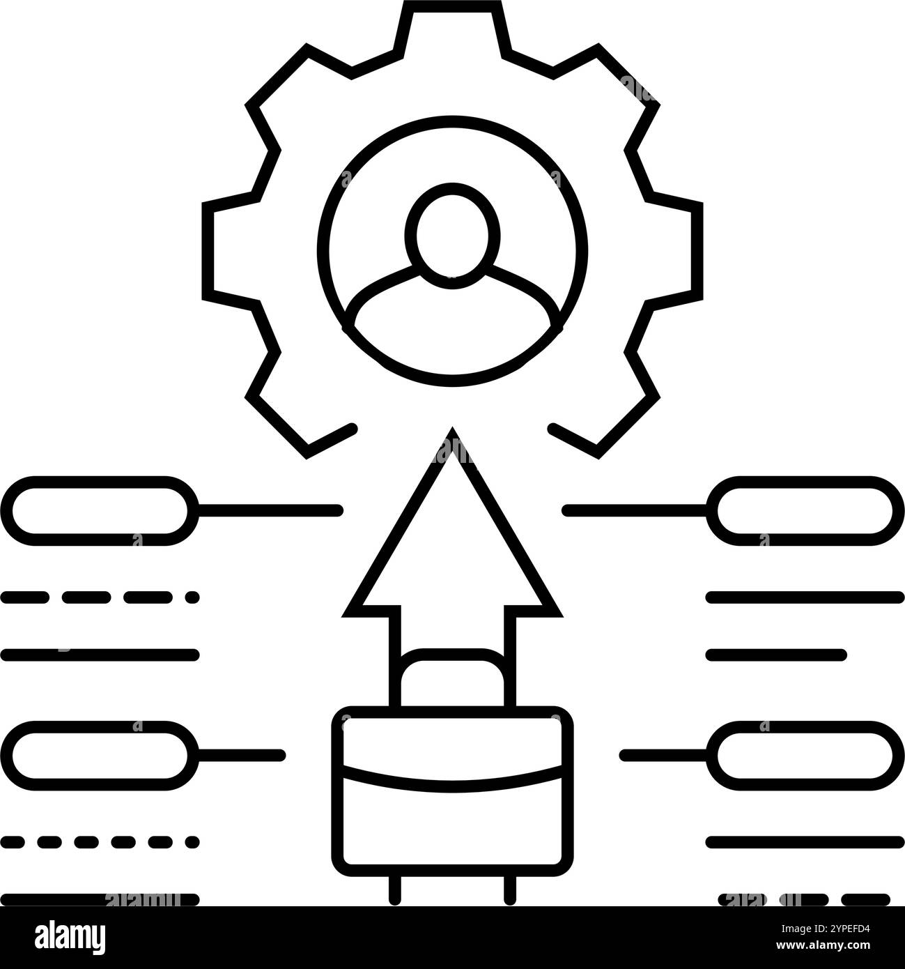 employee relations business process line icon vector illustration Stock Vector Image & Art - Alamy