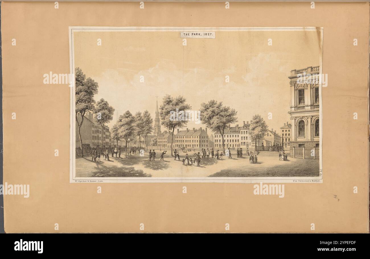The Park, 1827 Stock Photo - Alamy