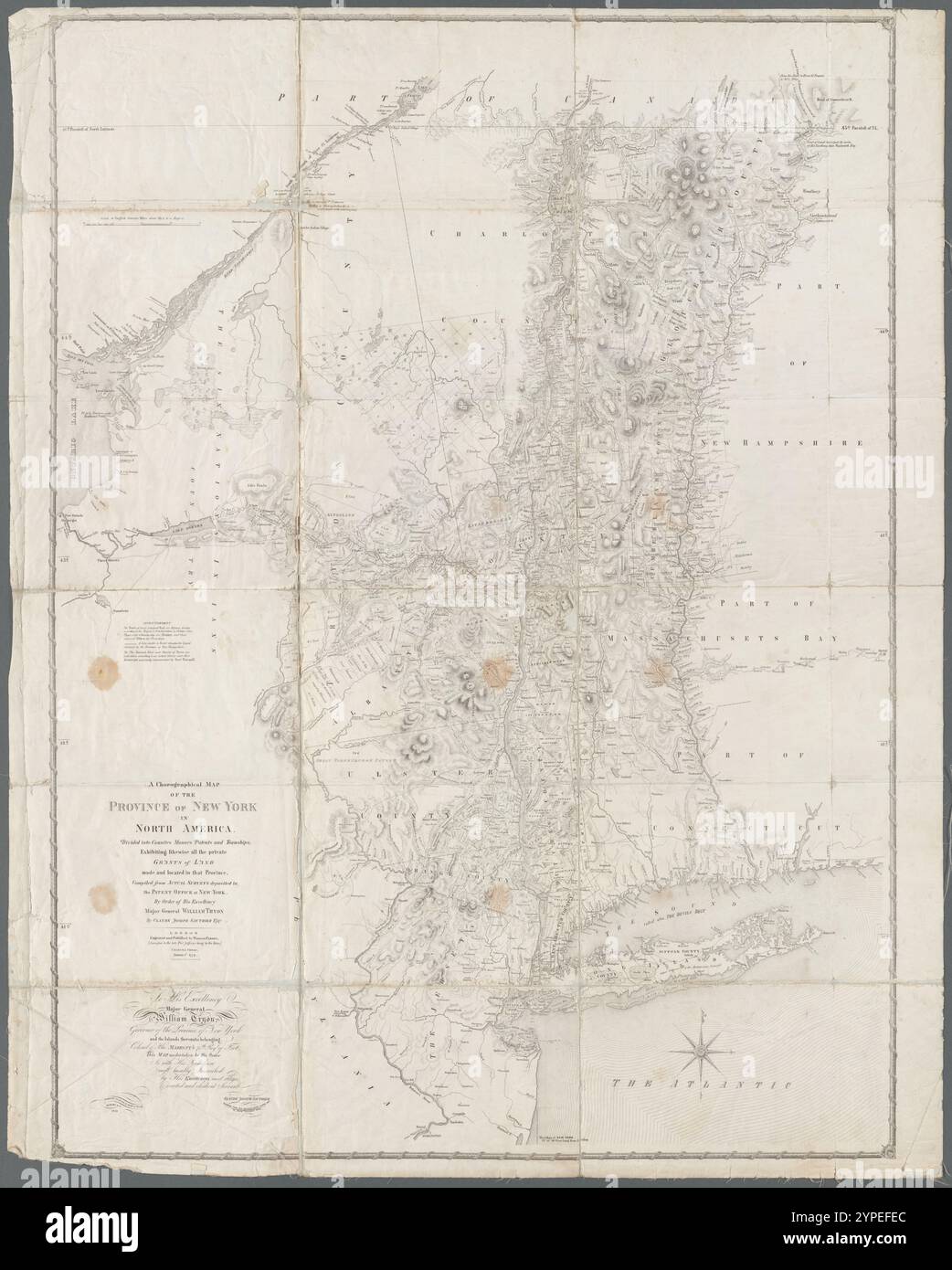 A chorographical map of the province of New York in North America ...