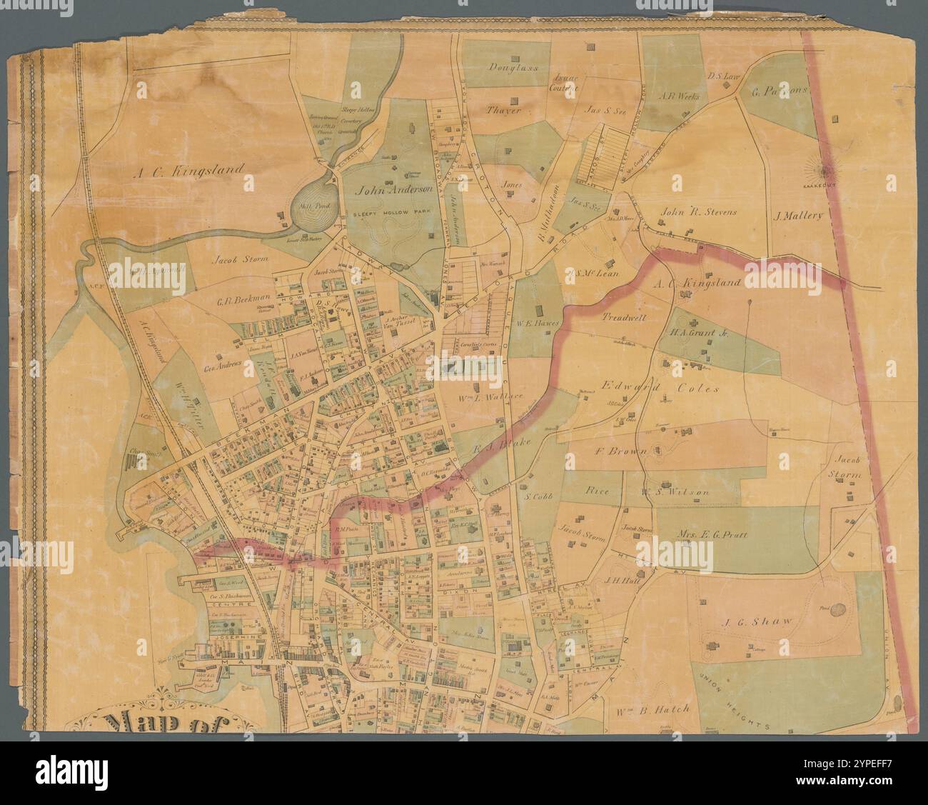 Irvington map hi-res stock photography and images - Alamy