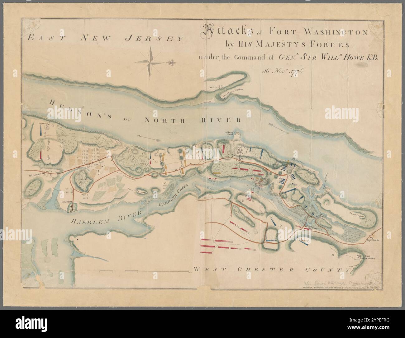 Attacks of Fort Washington by His Majesty's forces: under the command ...