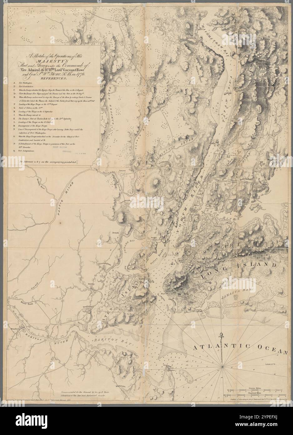 Map new york city 1800 hi-res stock photography and images - Alamy