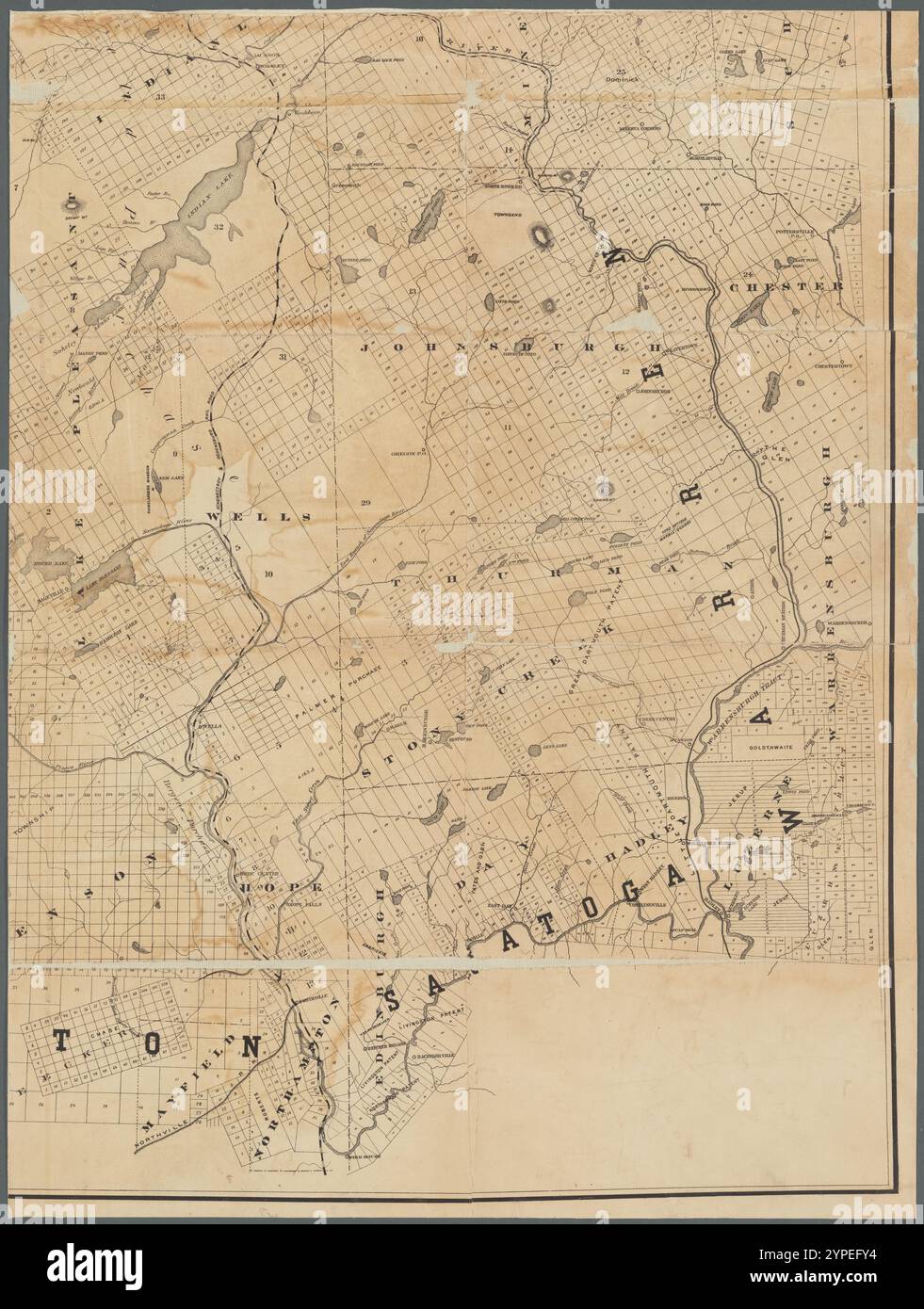 Hamilton county map hi-res stock photography and images - Alamy
