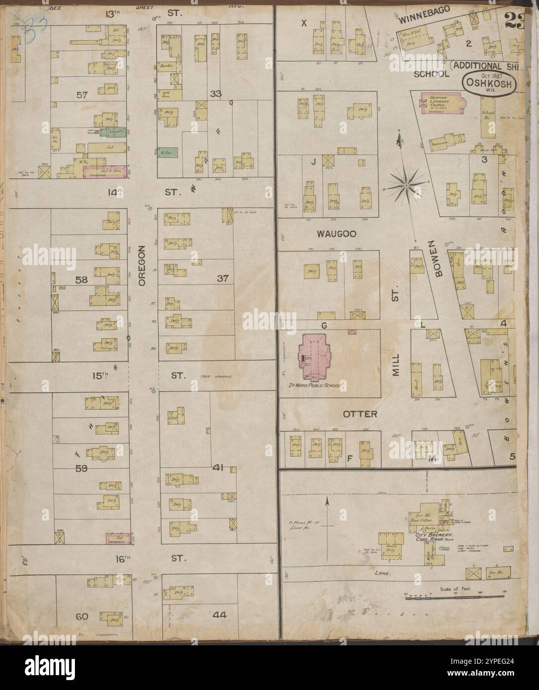 1885 fire map hi-res stock photography and images - Alamy