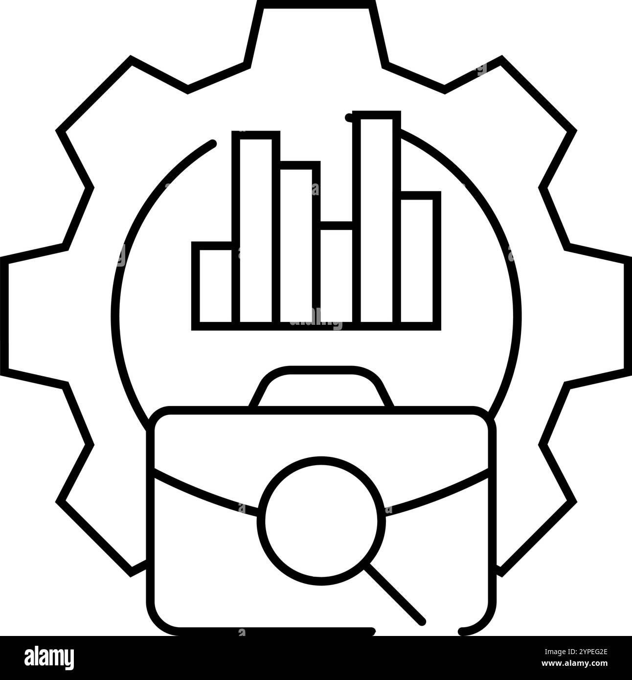 organizational development business process line icon vector illustration Stock Vector Image ...