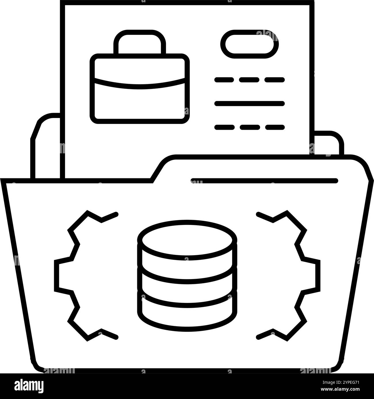 data governance business process line icon vector illustration Stock ...