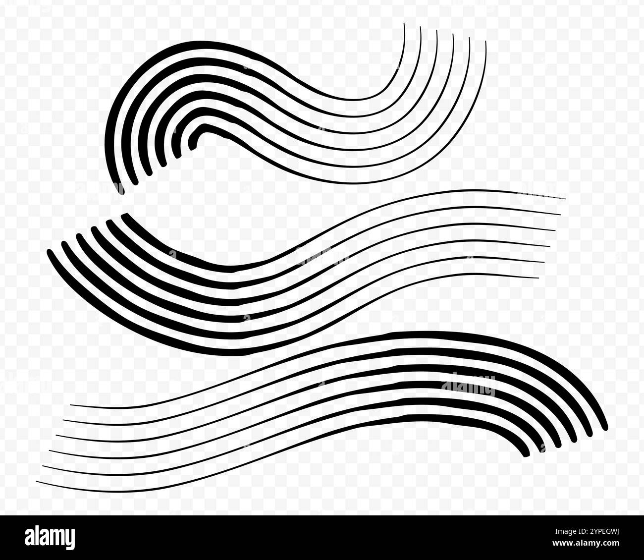 Freehand wavy lines scribble Black and White Stock Photos & Images - Alamy