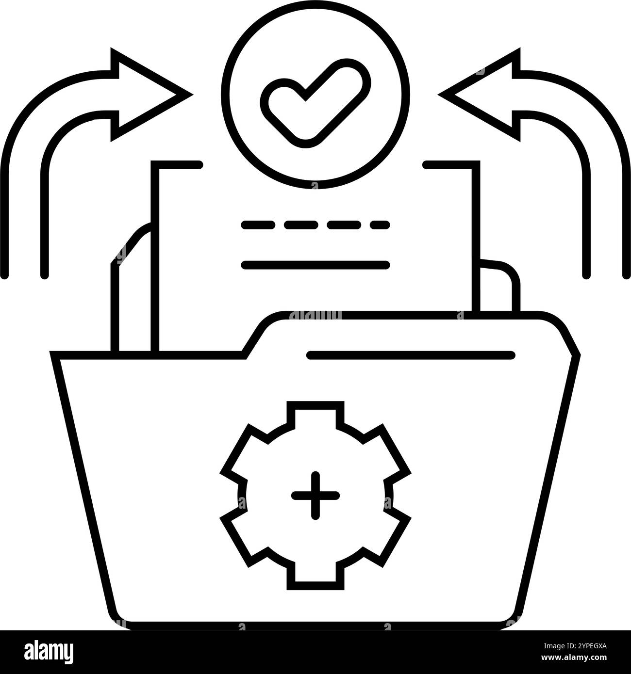 standardization business process line icon vector illustration Stock Vector Image & Art - Alamy