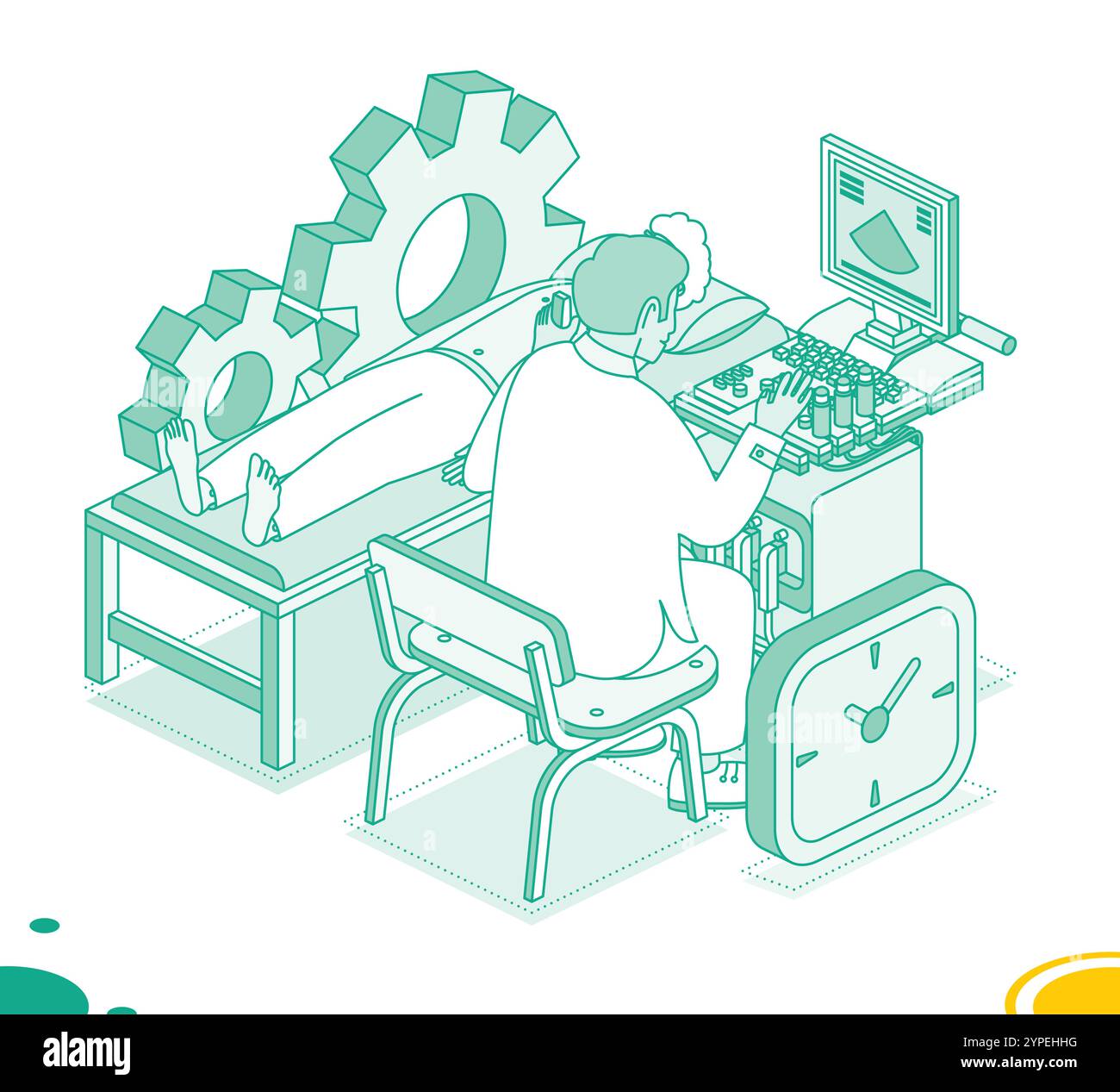 Body examination table Stock Vector Images - Alamy