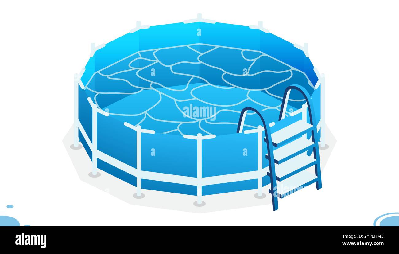 Empty poolside Stock Vector Images - Alamy