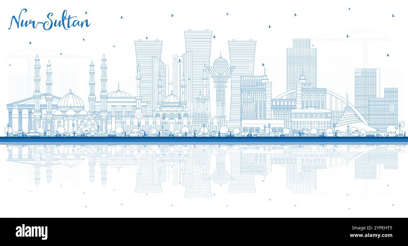 Nur sultan astana city Stock Vector Images - Alamy