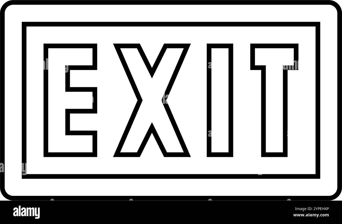 Store exit sign Black and White Stock Photos & Images - Alamy