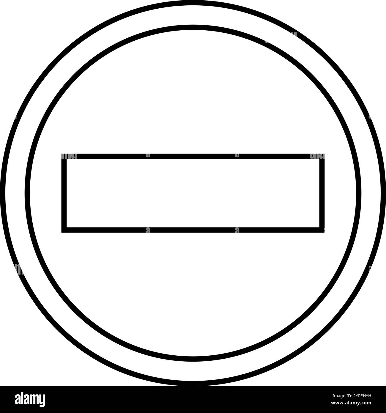 no entry line icon vector illustration Stock Vector Image & Art - Alamy