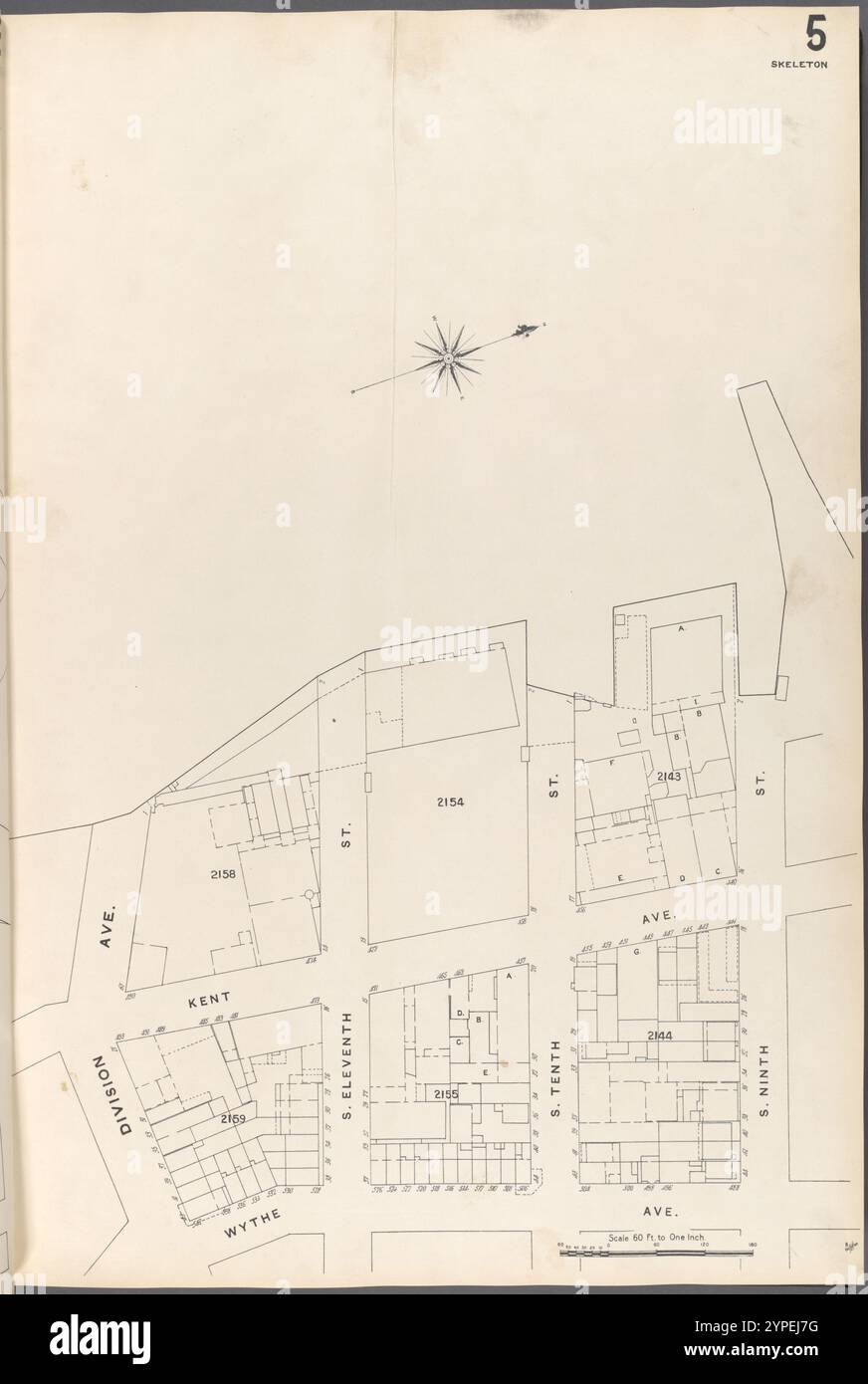 Brooklyn V. 3, Plate No. 5 [Map bounded by Division Ave., S.9th St ...