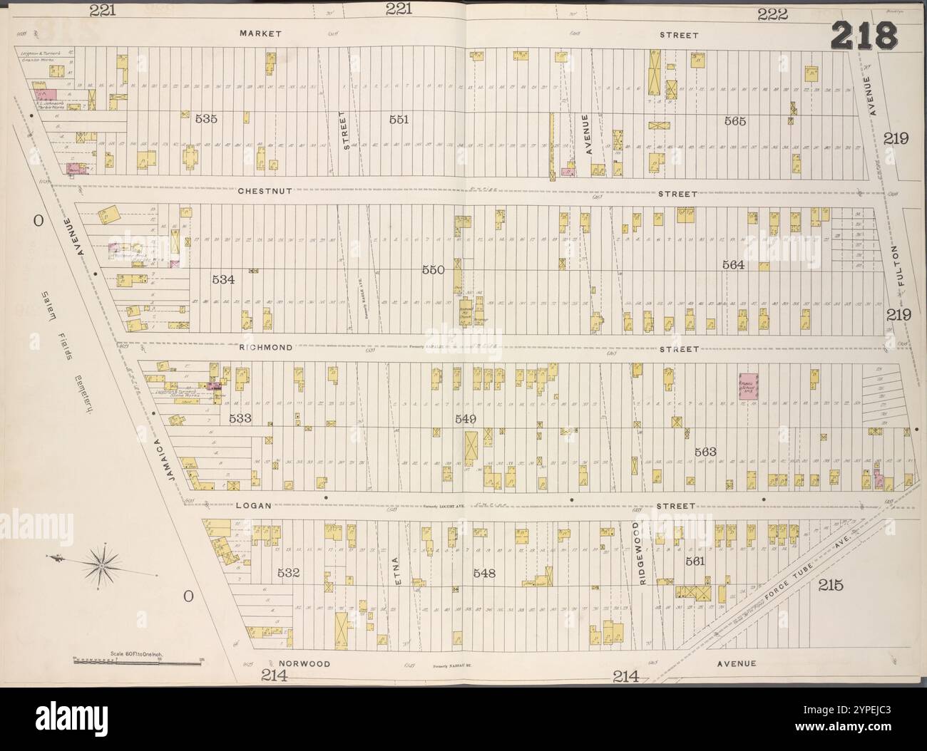 Brooklyn, V. 8, Double Page Plate No. 218 [Map bounded by Market St ...