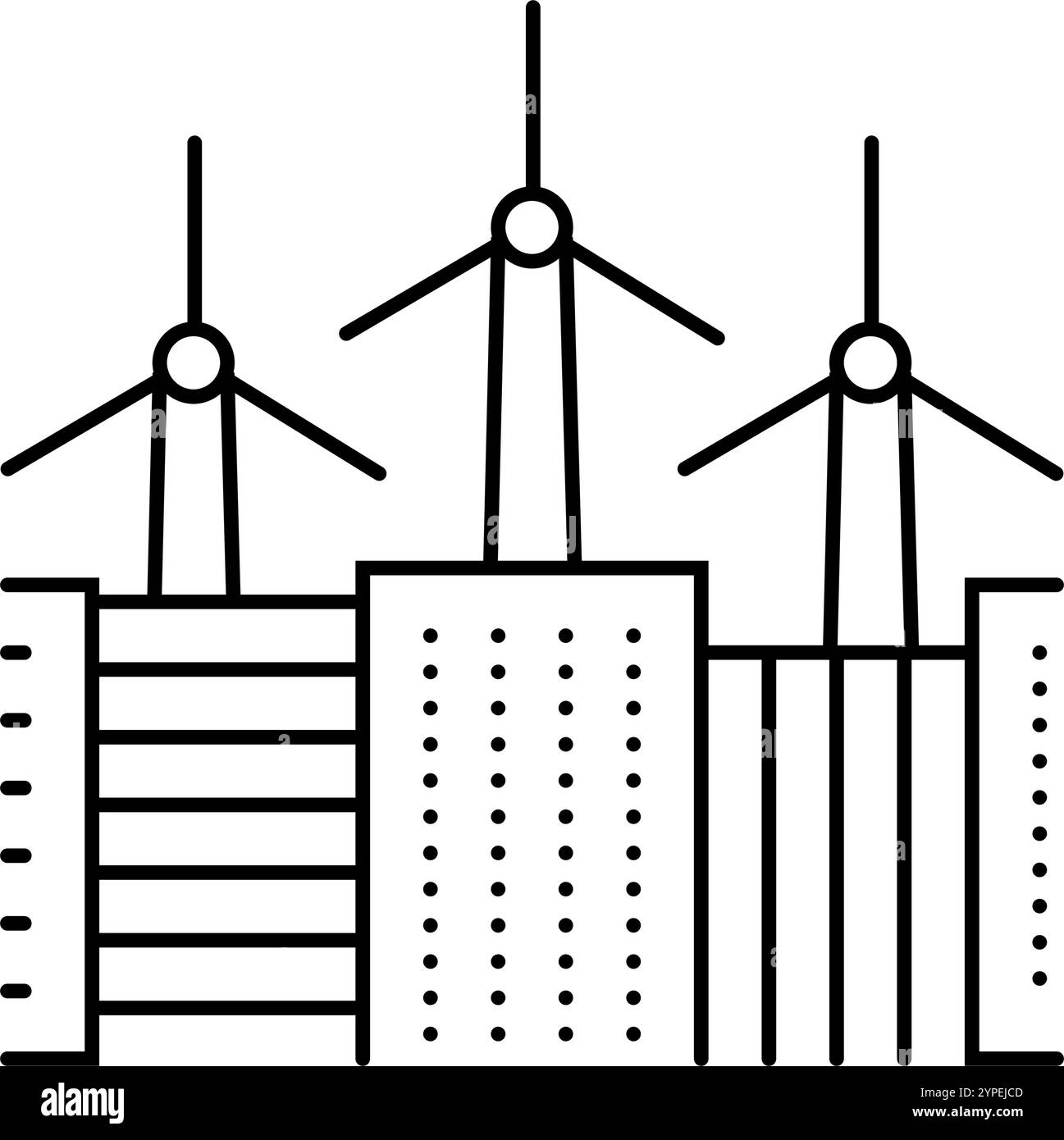 smart grid energy line icon vector illustration Stock Vector Image ...