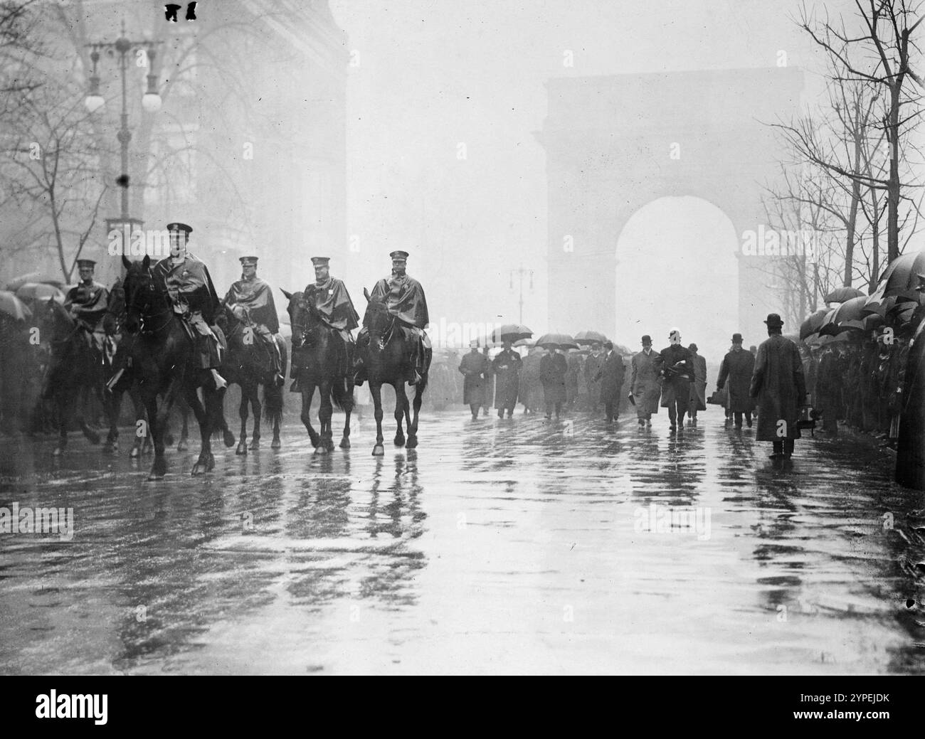 Trade Union procession for Triangle ShirtWaist fire victims. The event ...