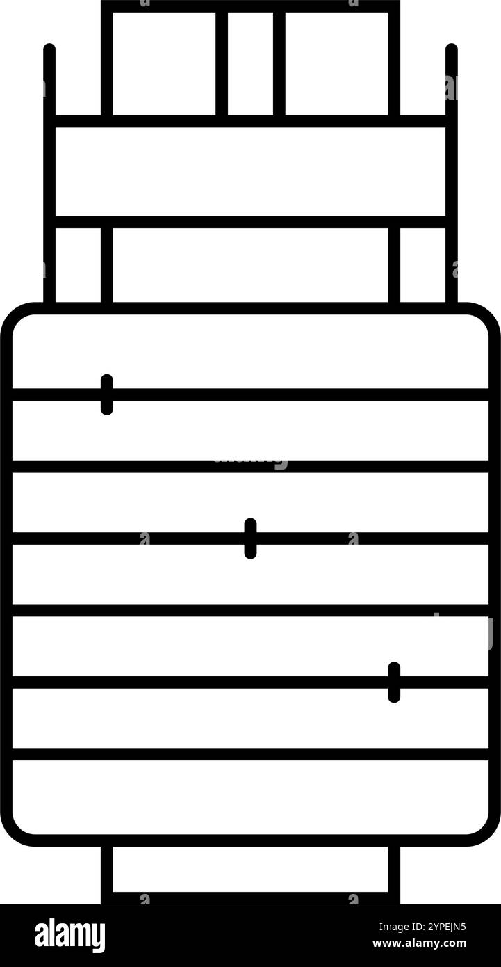 grid balancing energy line icon vector illustration Stock Vector Image ...