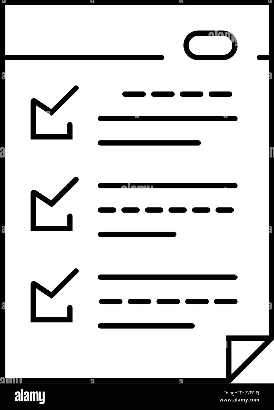 checklist list line icon vector illustration Stock Vector Image & Art ...