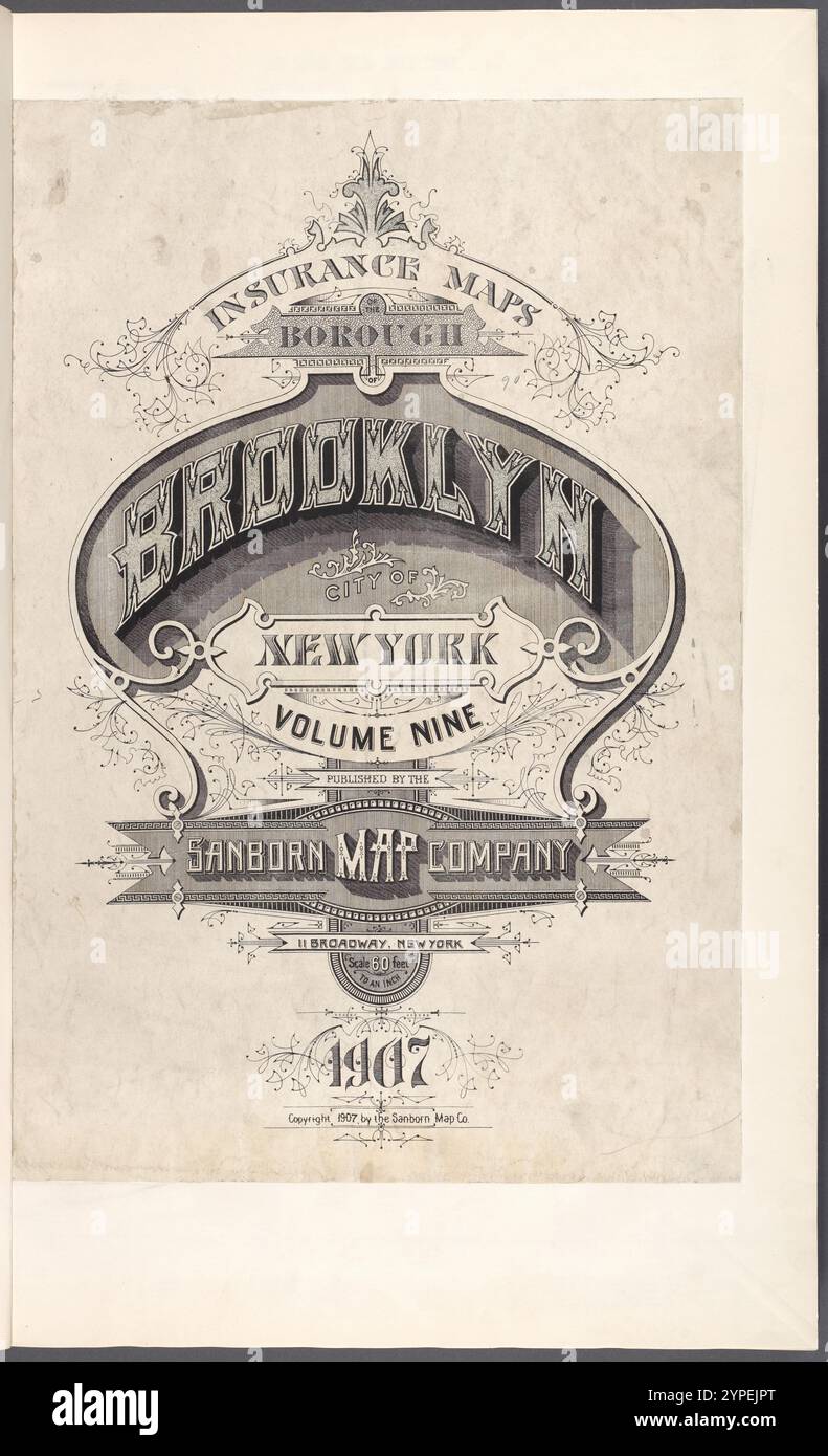 Insurance Maps of the Brooklyn city of New York Volume Nine. Published ...