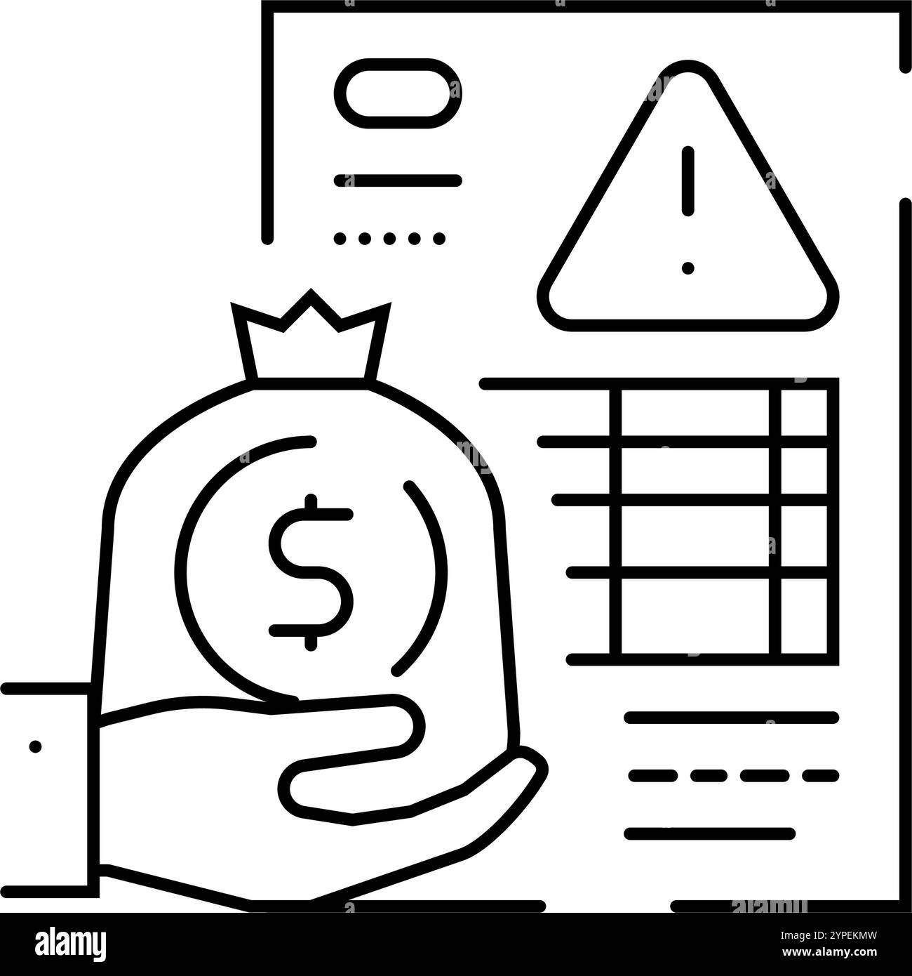 accounts payable business process line icon vector illustration Stock Vector Image & Art - Alamy