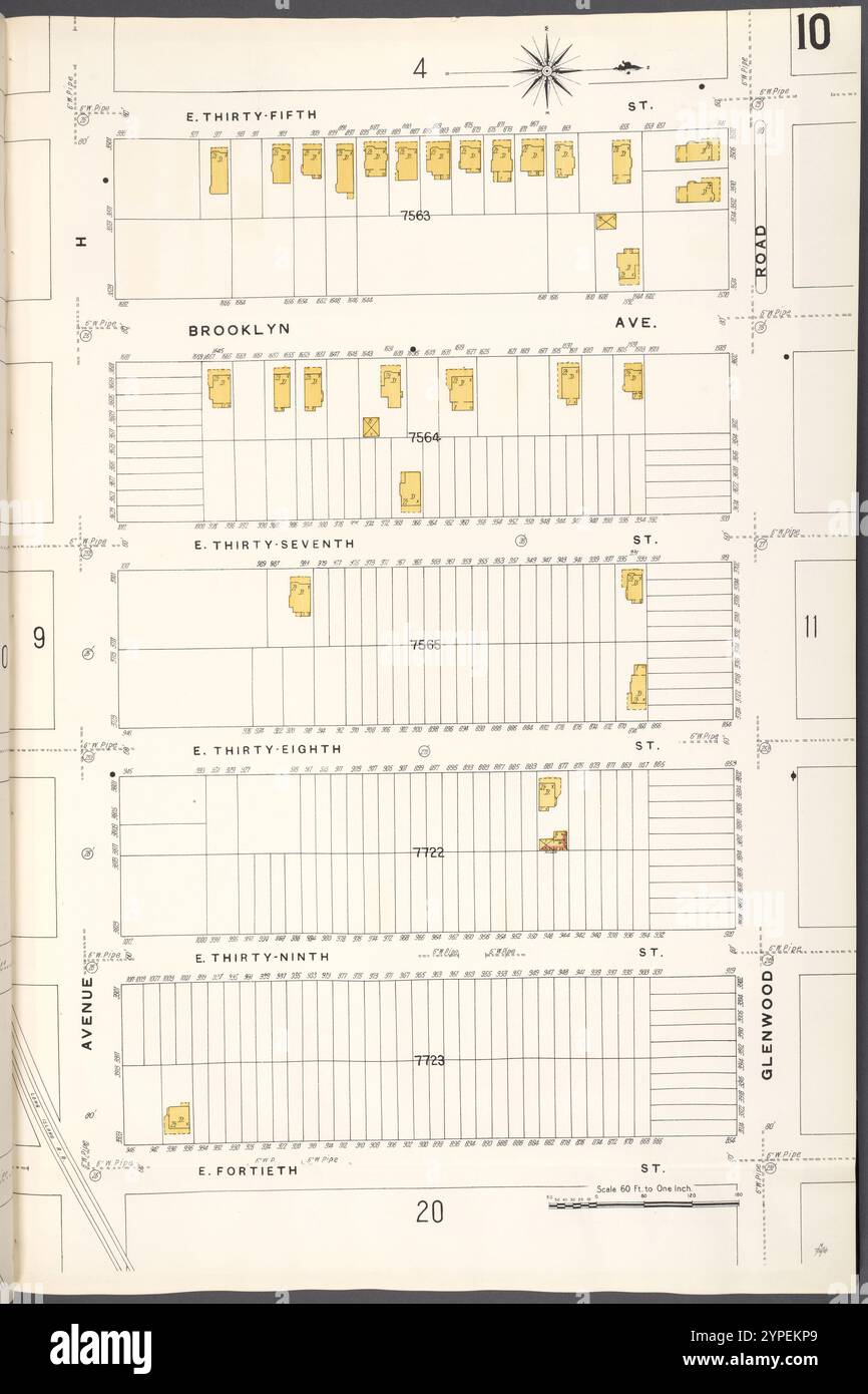 Brooklyn V. 15, Plate No. 10 [Map bounded by E.35th St., Glenwood Rd ...