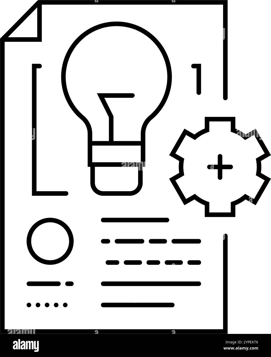 intellectual property management line icon vector illustration Stock ...