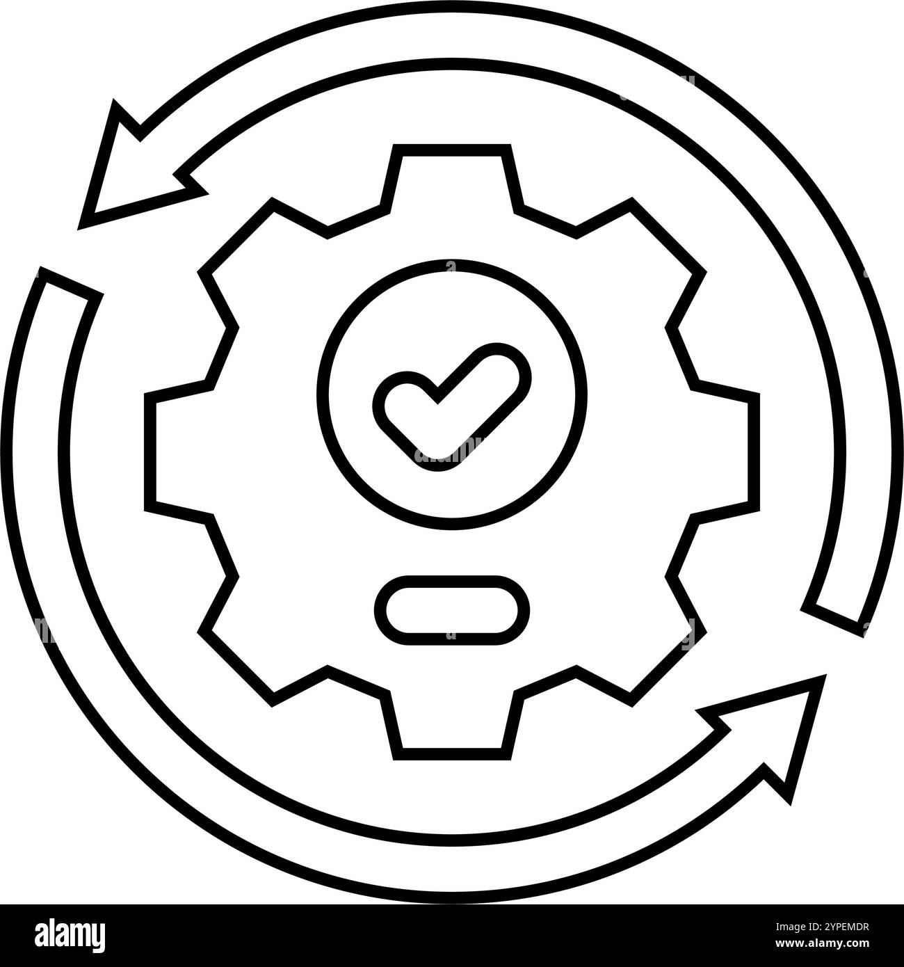 implementation business process line icon vector illustration Stock Vector Image & Art - Alamy