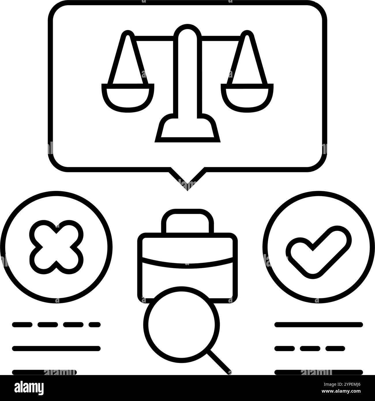 decision making business process line icon vector illustration Stock Vector Image & Art - Alamy