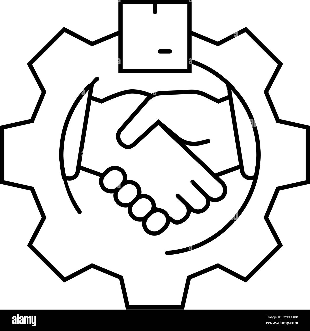 vendor management business process line icon vector illustration Stock ...