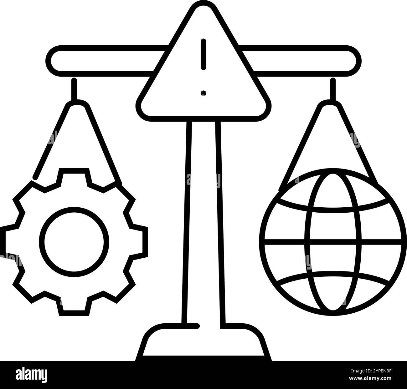 environmental compliance line icon vector illustration Stock Vector ...