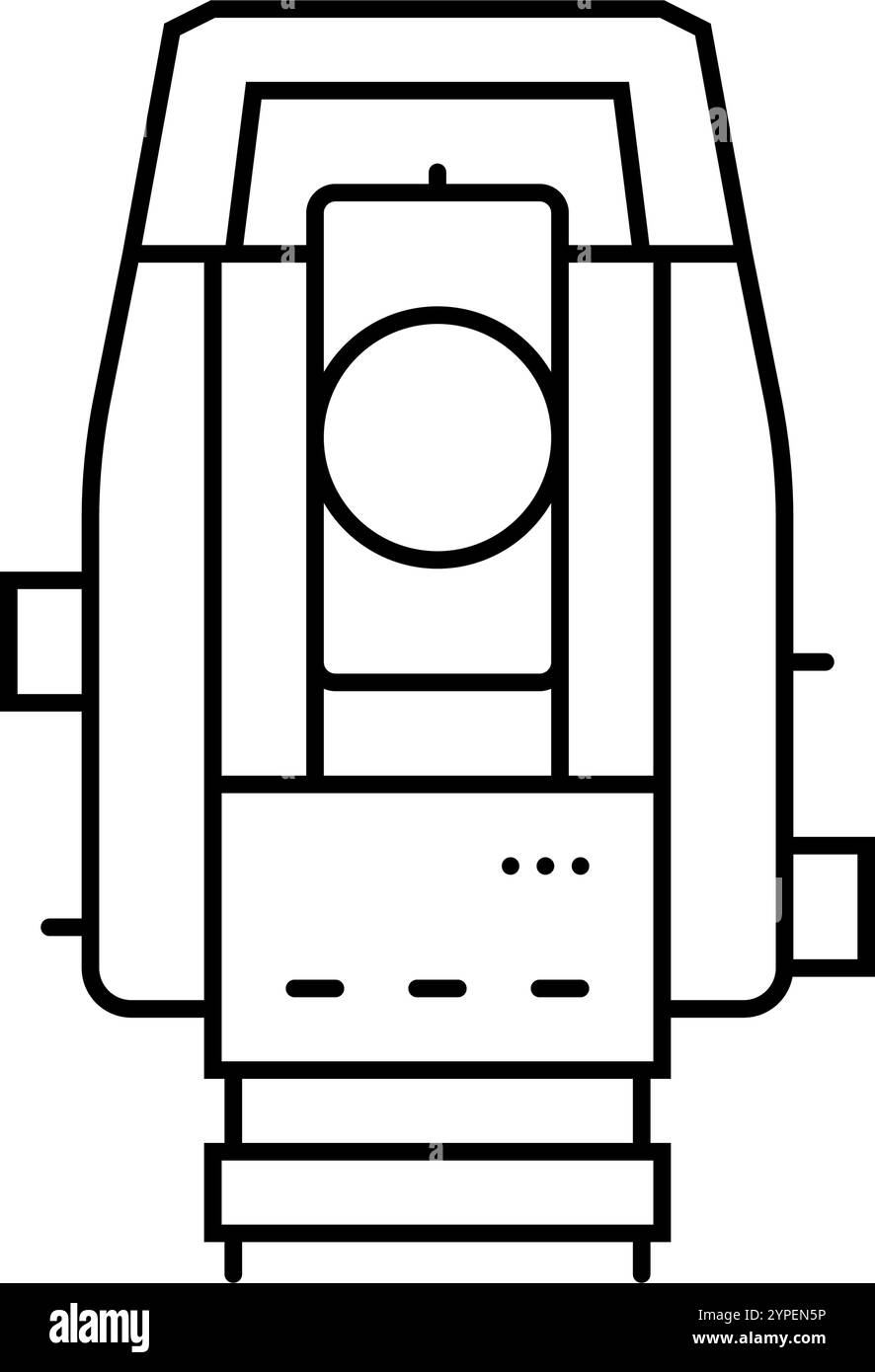 surveying tools mining line icon vector illustration Stock Vector Image ...