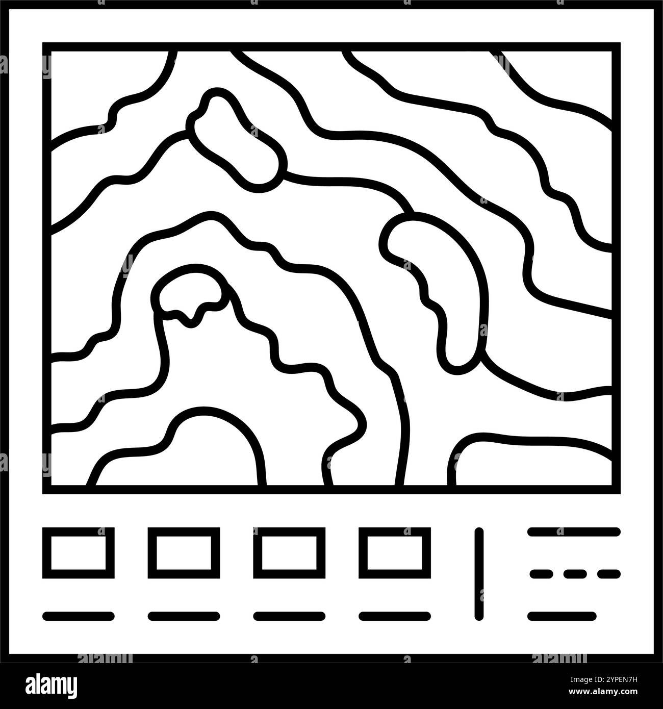 geologic mapping mining line icon vector. geologic mapping mining sign ...
