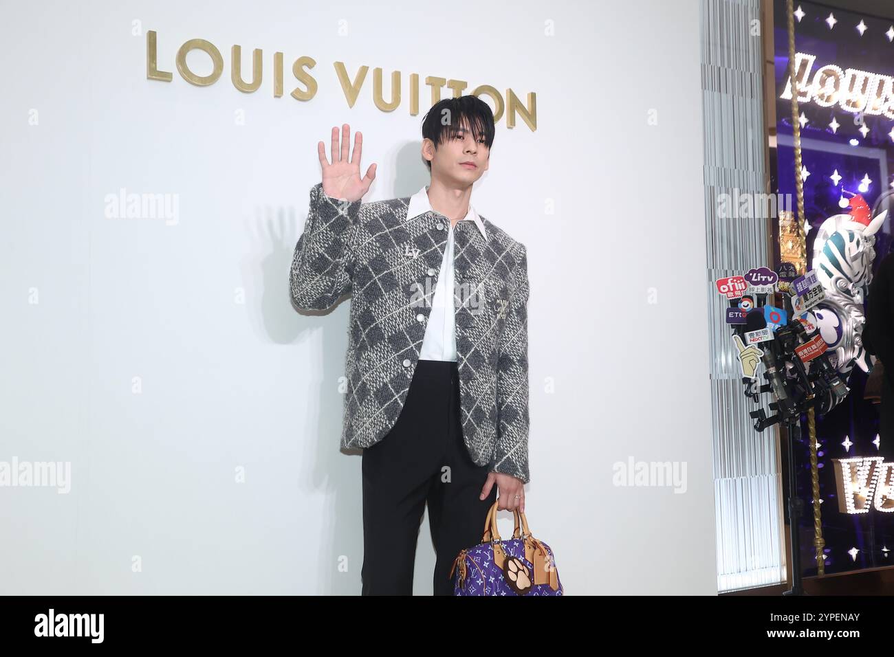 Taipei. 30th Nov, 2024. Taiwanese actor Austin Lin attends the opening ...