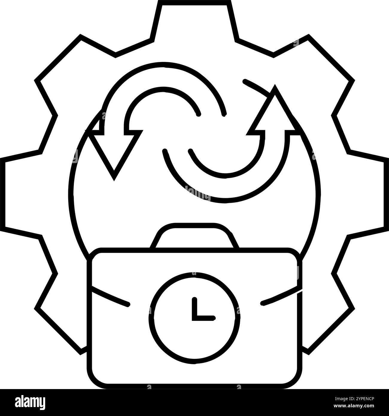 automation modern business line icon vector illustration Stock Vector ...