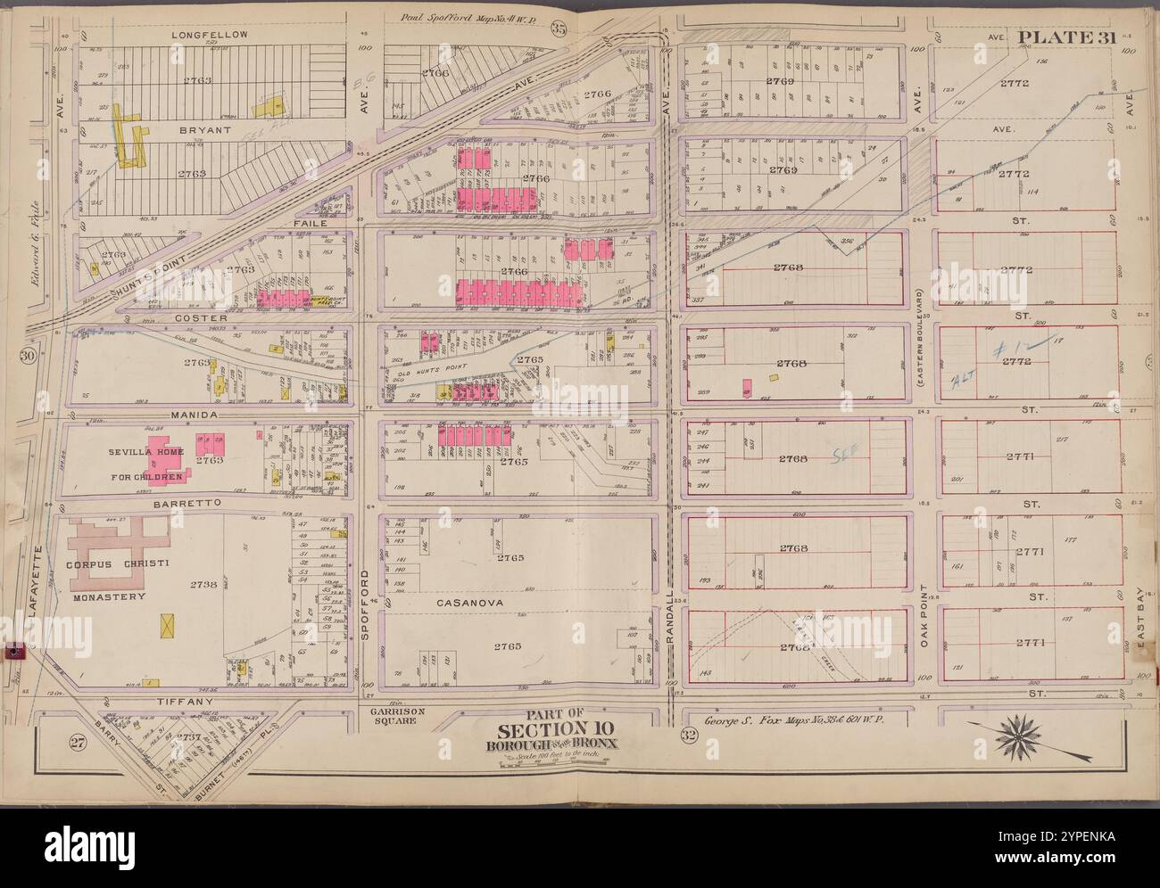Plate 31 [Map bounded by Longfellow Ave., East Bay Ave., Tiffany St ...